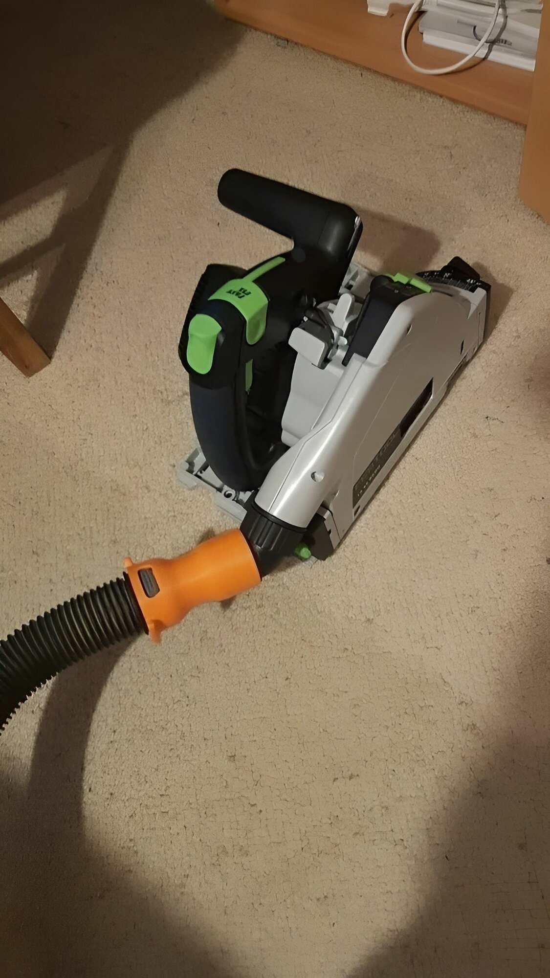 Пылеотвода на Festool TS 55 Kapex 120 к Karcher WD3 4