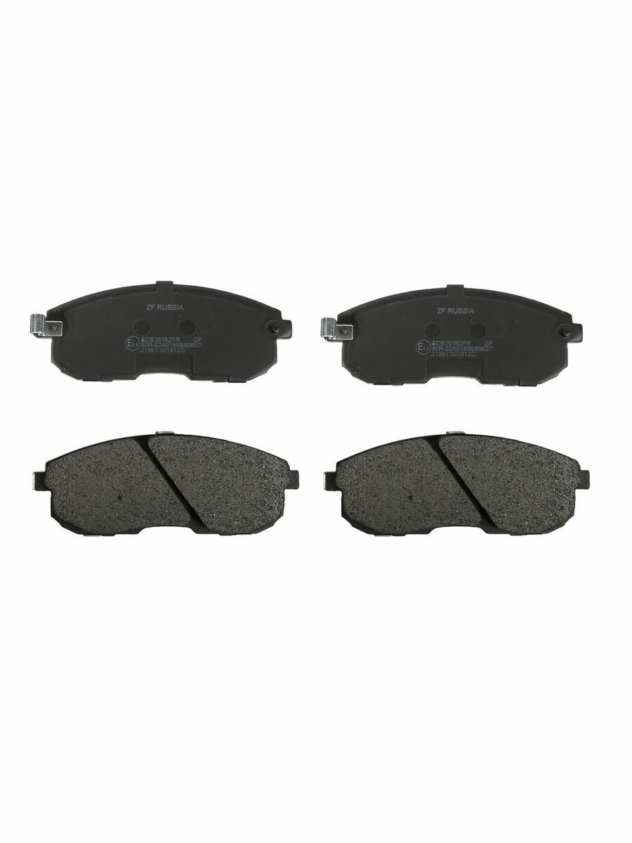 Колодки тормозные дисковые передние ZF Russia GDB3616ZFR для Infiniti G, Nissan Altima, Tiida