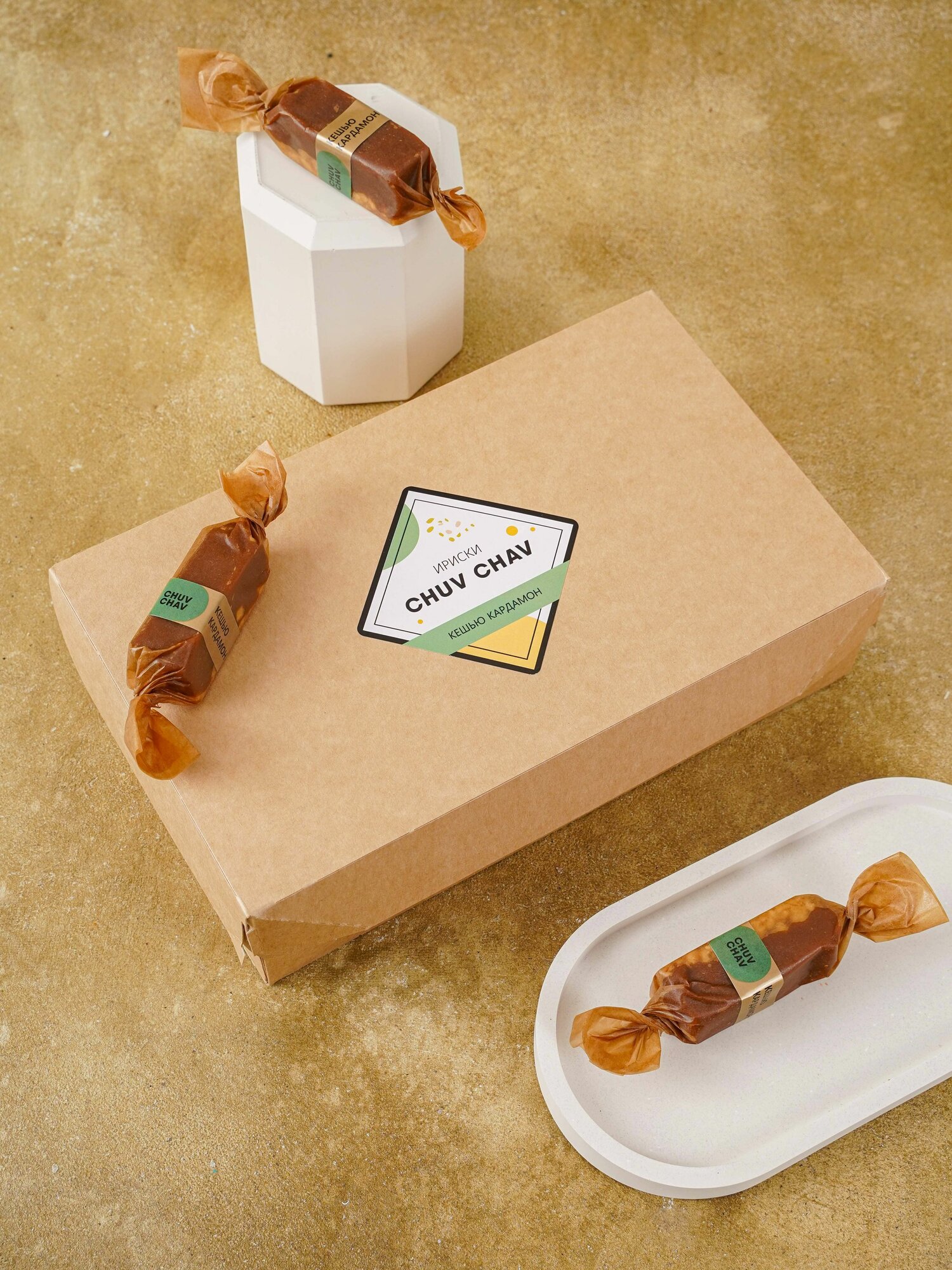 Ириски Чув-Чав кешью кардамон, набор из 30 конфет