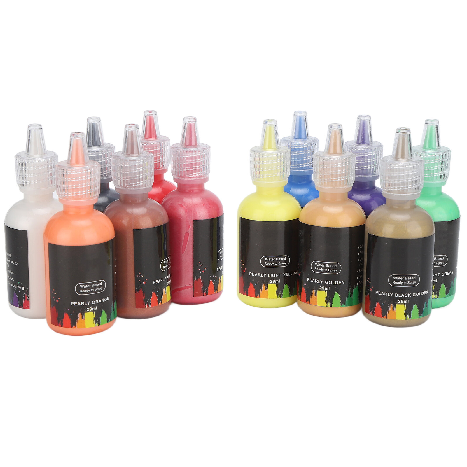 12 цветов краска с жемчужным блеском DIY краска на водной основе для одежды автомобильная кожаная стена художественные поделки