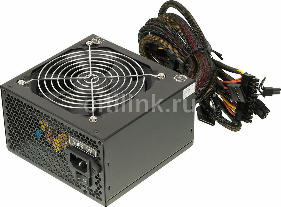 Блок питания Hipro HPC500W-Active (HPC500W-Active) черный - 500 Вт, 80+Bronze, APFC, ATX 24-пин, 4 pin + 4 pin CPU, 4 SATA, 2 x PCI-E 6/8-пин