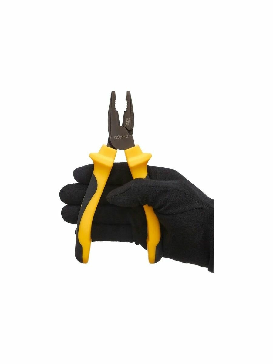 Никелированные пассатижи Inforce 180мм