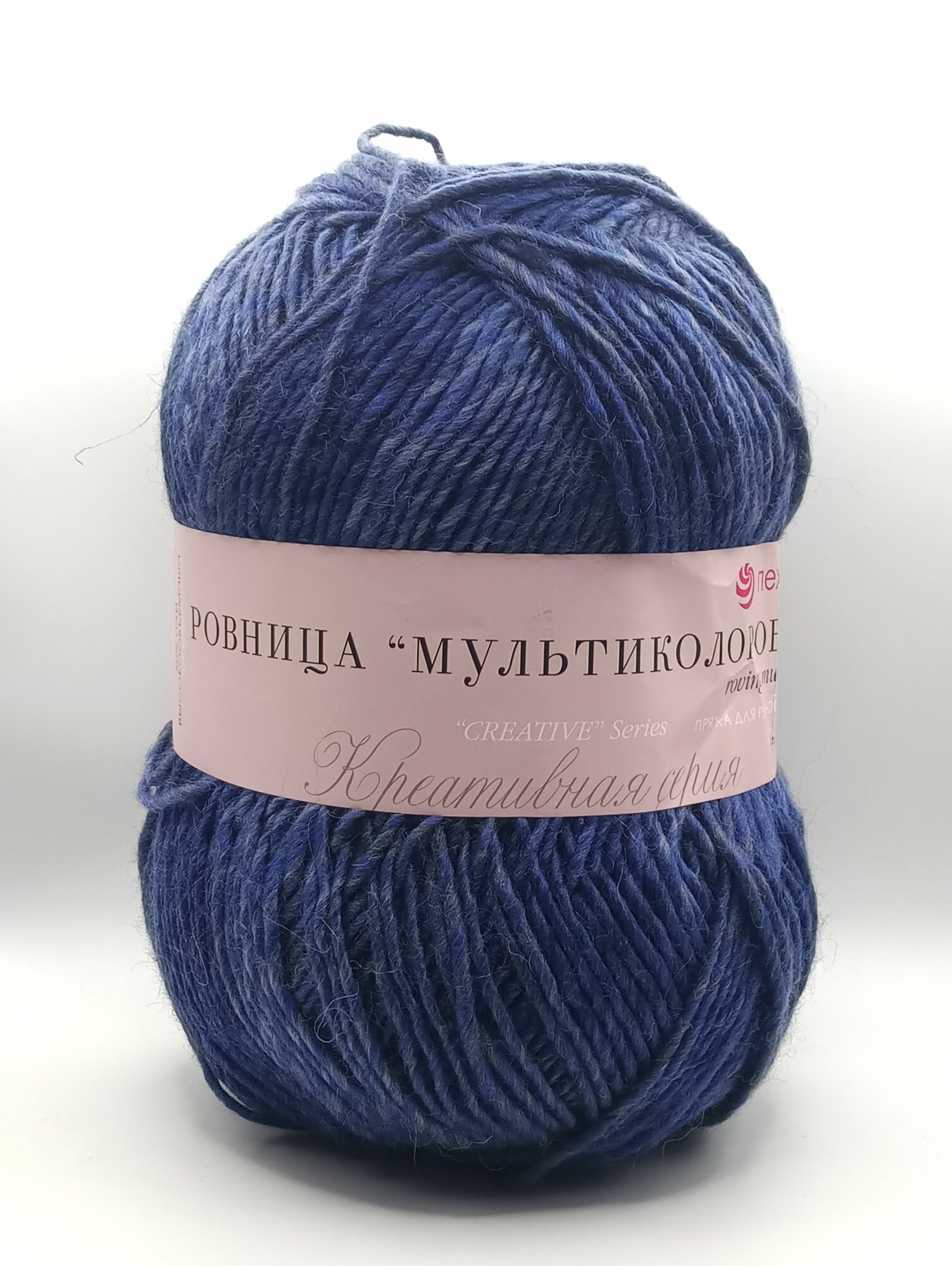 Пряжа Пехорка Ровница Мультиколоровая 746 (5 мотков, 200г/400м) лазурит