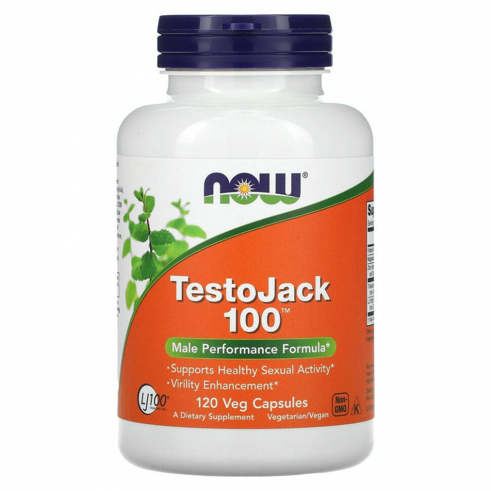 NOW TestoJack 100 120 капсул (NOW)