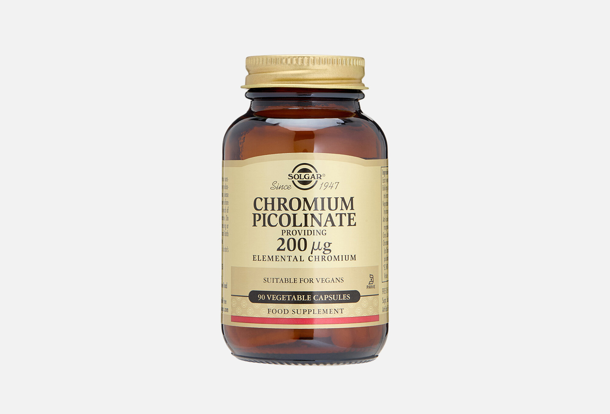 Хром SOLGAR Chromium Picolinate 200 мкг в капсулах