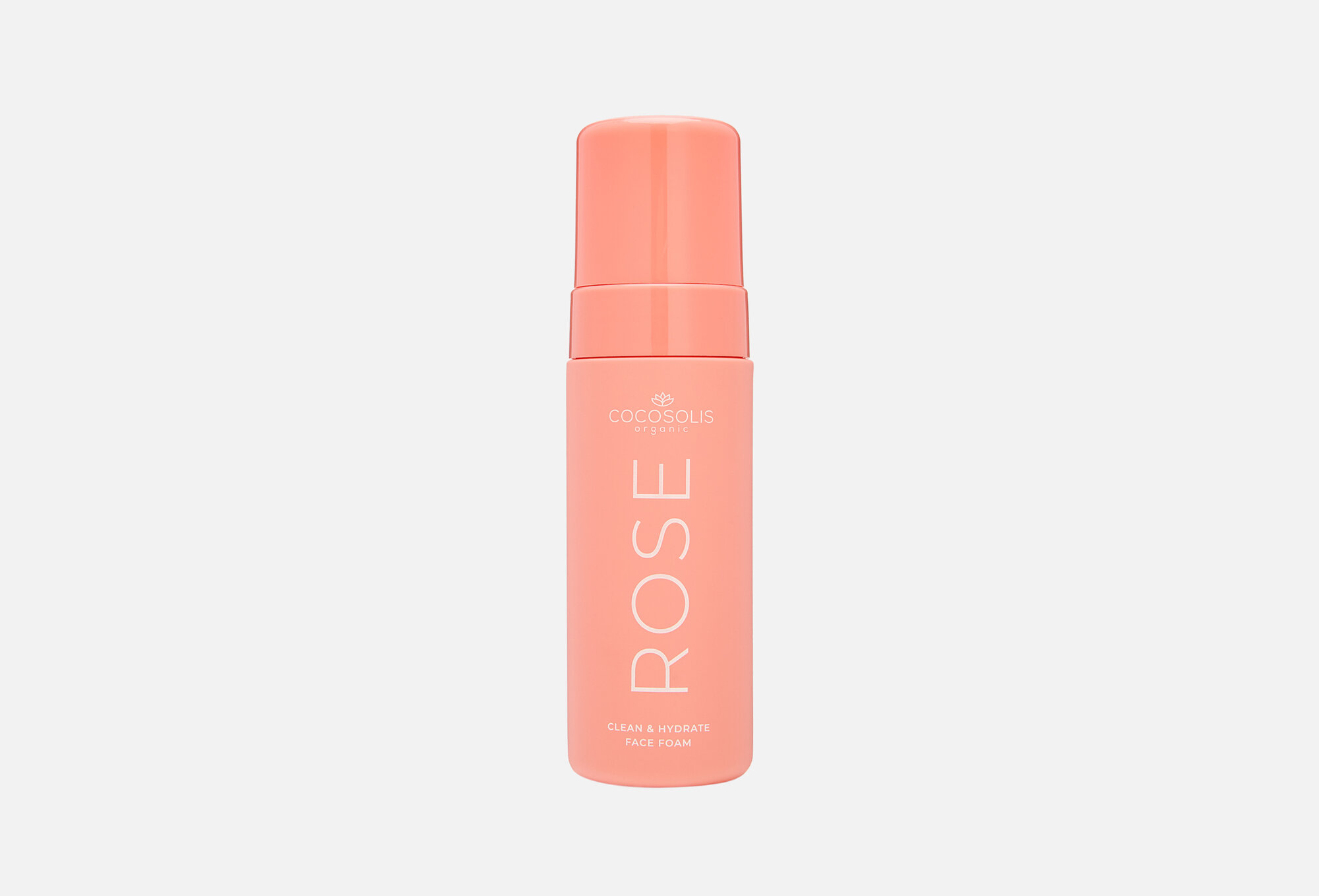Пенка для мягкой и глубокой очистки кожи COCOSOLIS Rose clean hydrate face foam 150 мл