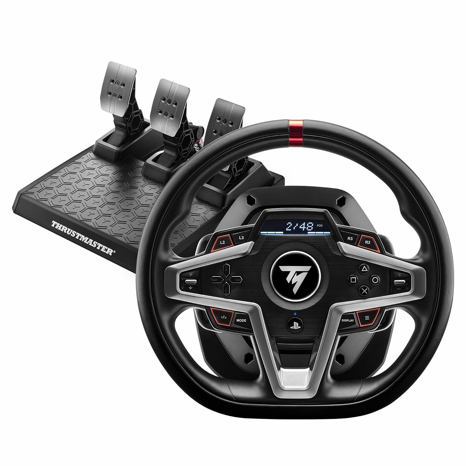 Игровой руль Thrustmaster T248, с педалями и подрулевыми переключателями