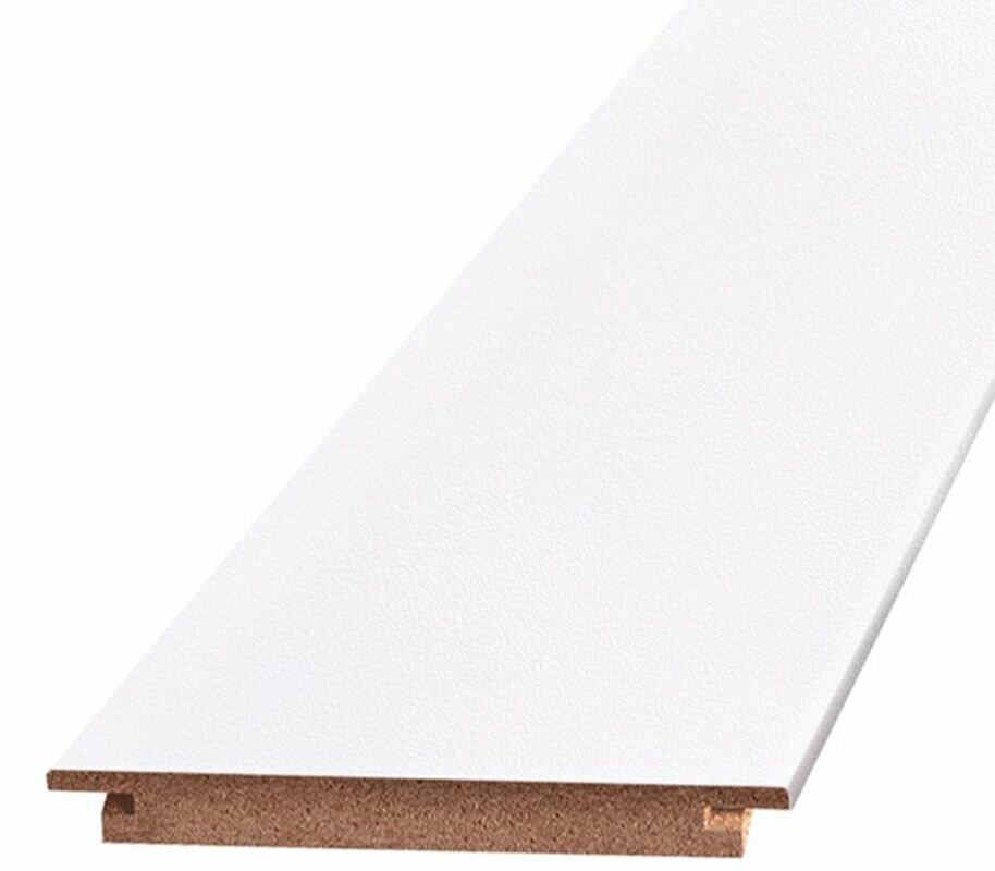 Олови добор телескопический ПВХ 2200х120х8мм Кристалл Белый