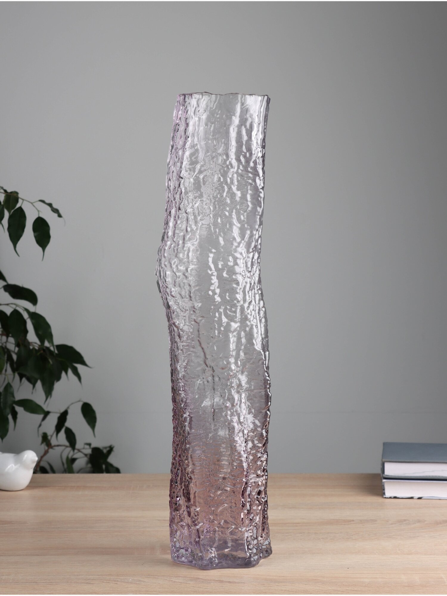 Напольная ваза Сима-ленд «Кимберли», сиреневая, 50 см × 10,5 см