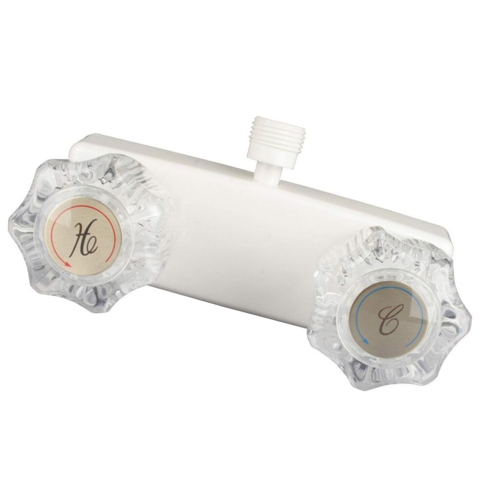 Смеситель для душа с Двойными Ручками Смеситель для автомобиля Для отдыха Простая установка Идеально подходит для Внутренних и Наружных Душевых кабин Кемперов