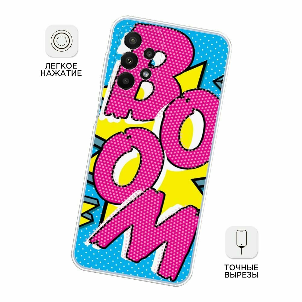 Чехол на Samsung Galaxy A23 / Самсунг Галакси А23 с принтом boom — фото 1