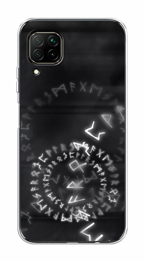 Чехол на Huawei P40 Lite/Nova 6 SE/Nova 7i / Хуавей P40 Lite/Нова 6 SE/Нова 7i с принтом "Руны"