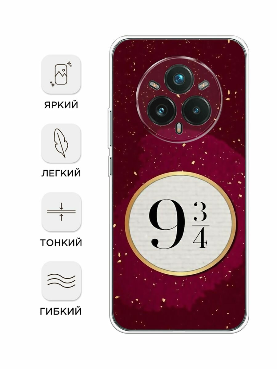 Силиконовый чехол на Realme 14 Pro / Реалми 14 Про с принтом 9 и 3/4 — фото 1
