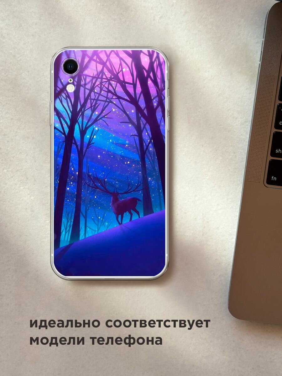 Чехол на Tecno Spark 10 Pro / Текно Спарк 10 Про с принтом "Северный олень" — фото 1