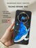 Чехол на Tecno Spark 30C / Текно Спарк 30C с принтом "Кит графика", прозрачный