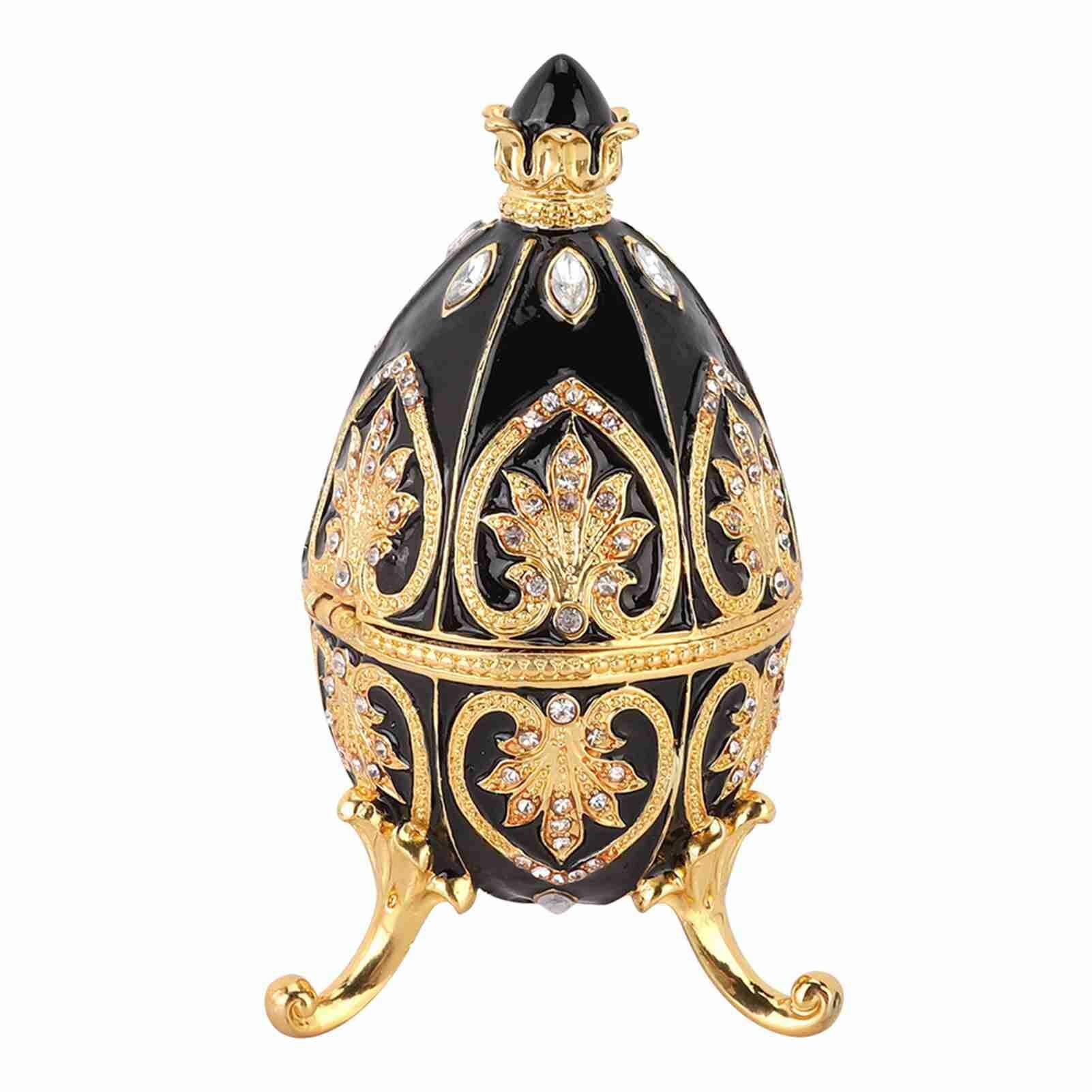 Украшение в виде стального пасхального яйца, уникальное в королевском стиле, декоративное яйцо со стразами, домашний декор, подарок