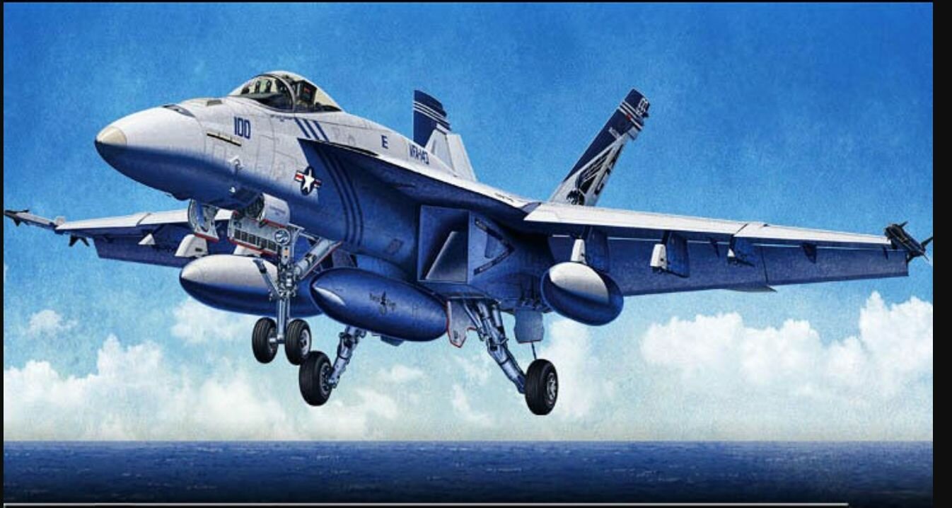 ACADEMY AC12547 1/72 USN F/A-18E VFA-143 Тиквинские собаки Модель сборки самолёта