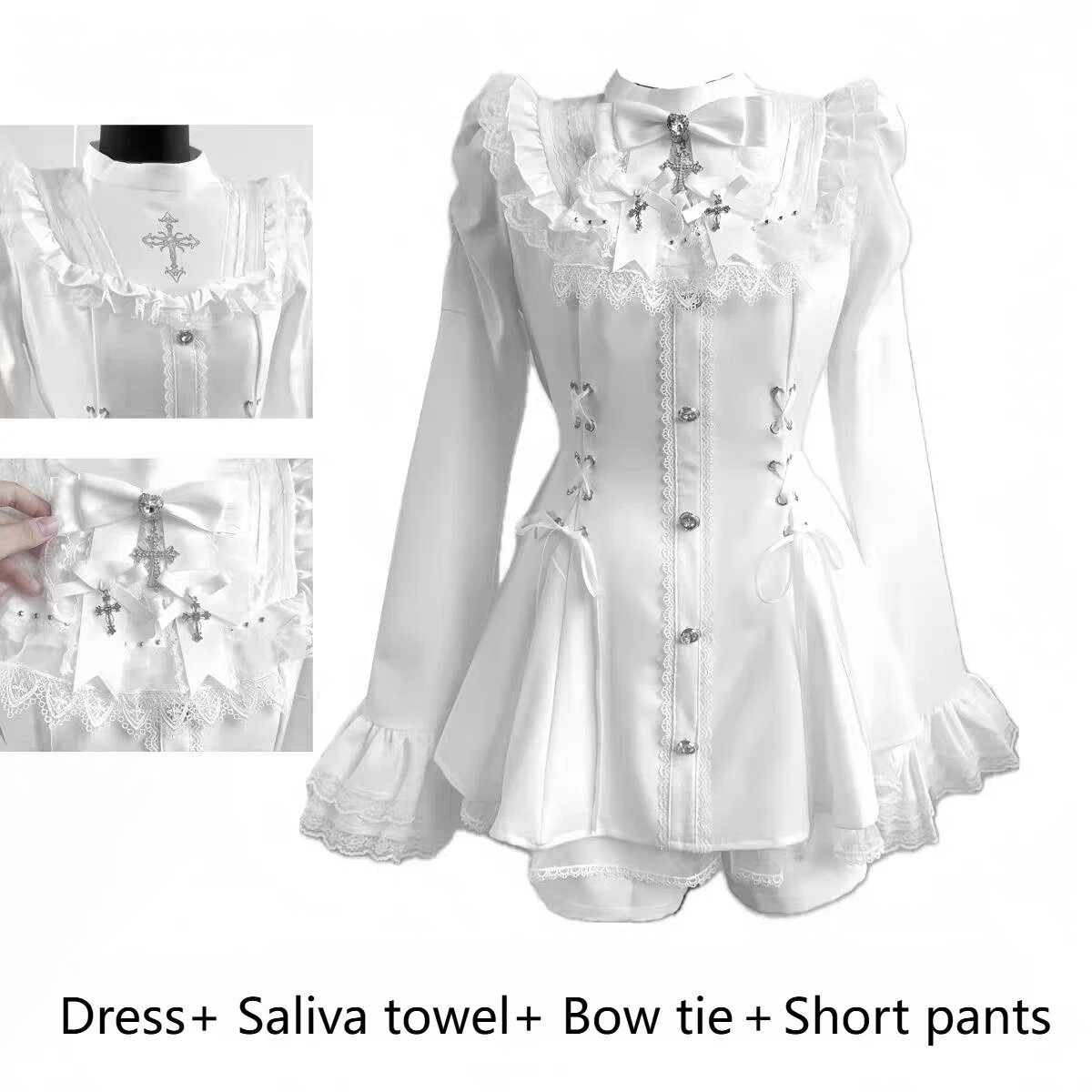 Костюм Sweet Mine Lolita NJTD Белый, L (52-63kg), White Suit