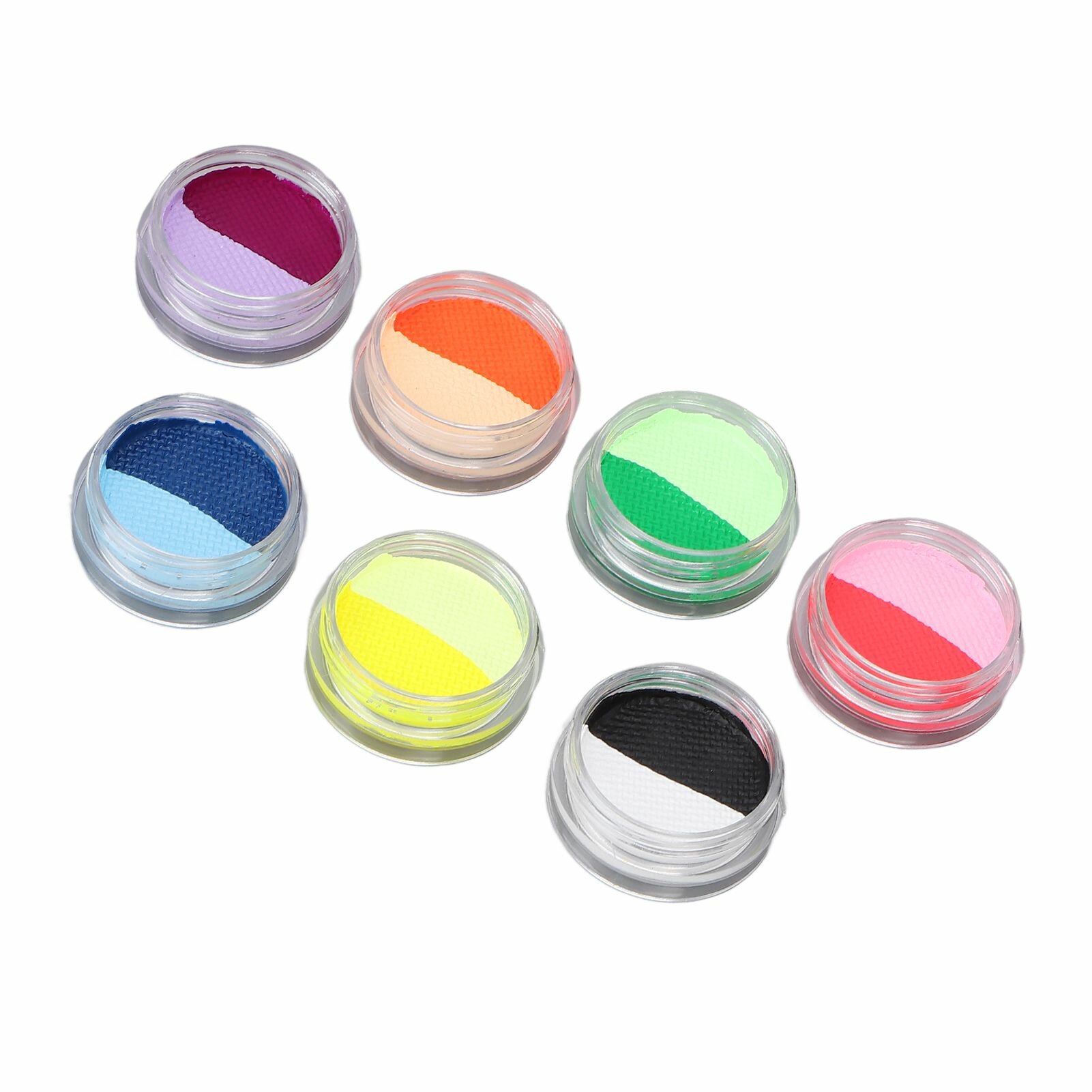 Палитра для макияжа 7 шт. для лица и тела, безопасная акварель для Хэллоуина и косплея, 21 г, для детей и взрослых