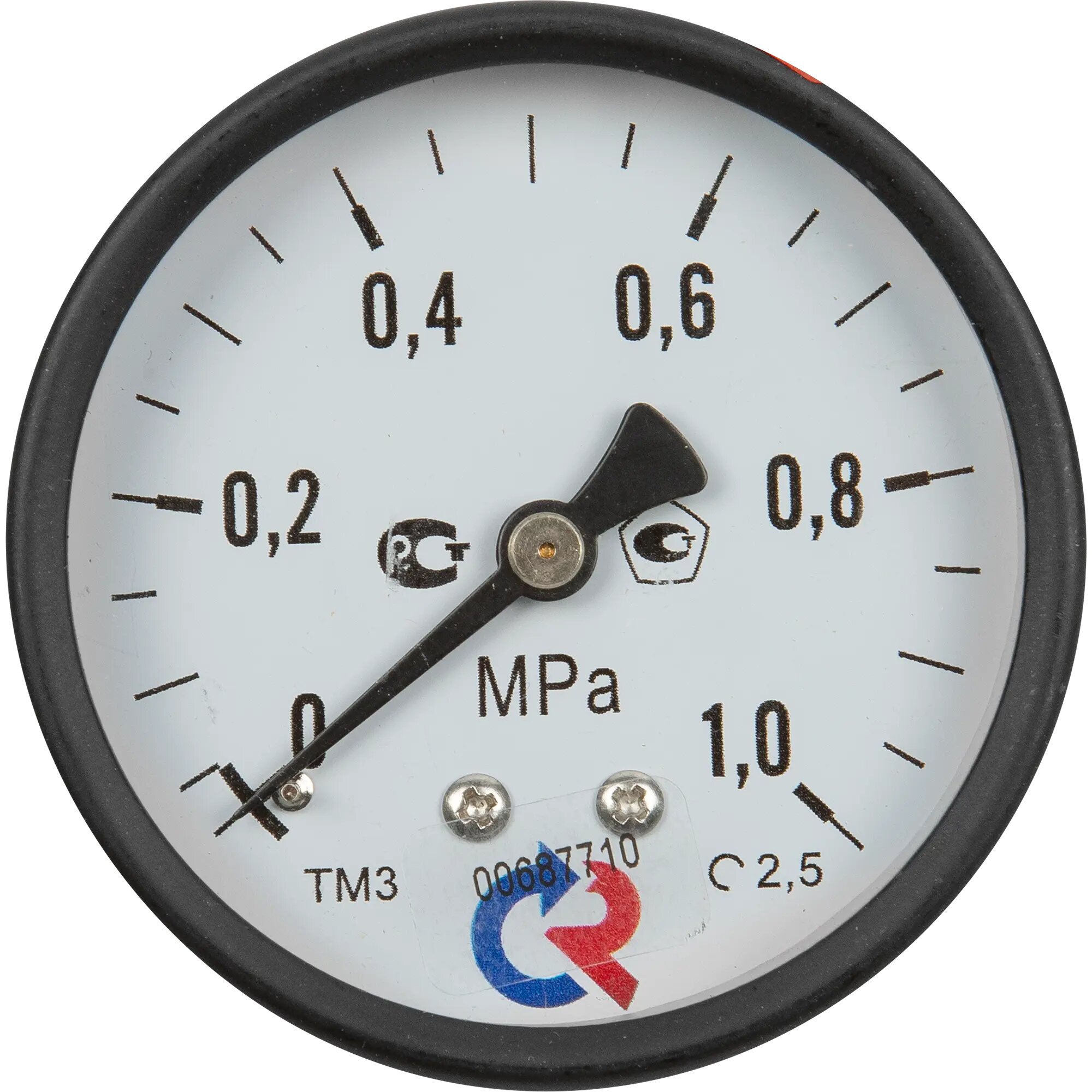 Росма манометр осевой, 10 бар, диаметр циферблата 63 мм, резьба 1/4 дюйма для приборов
