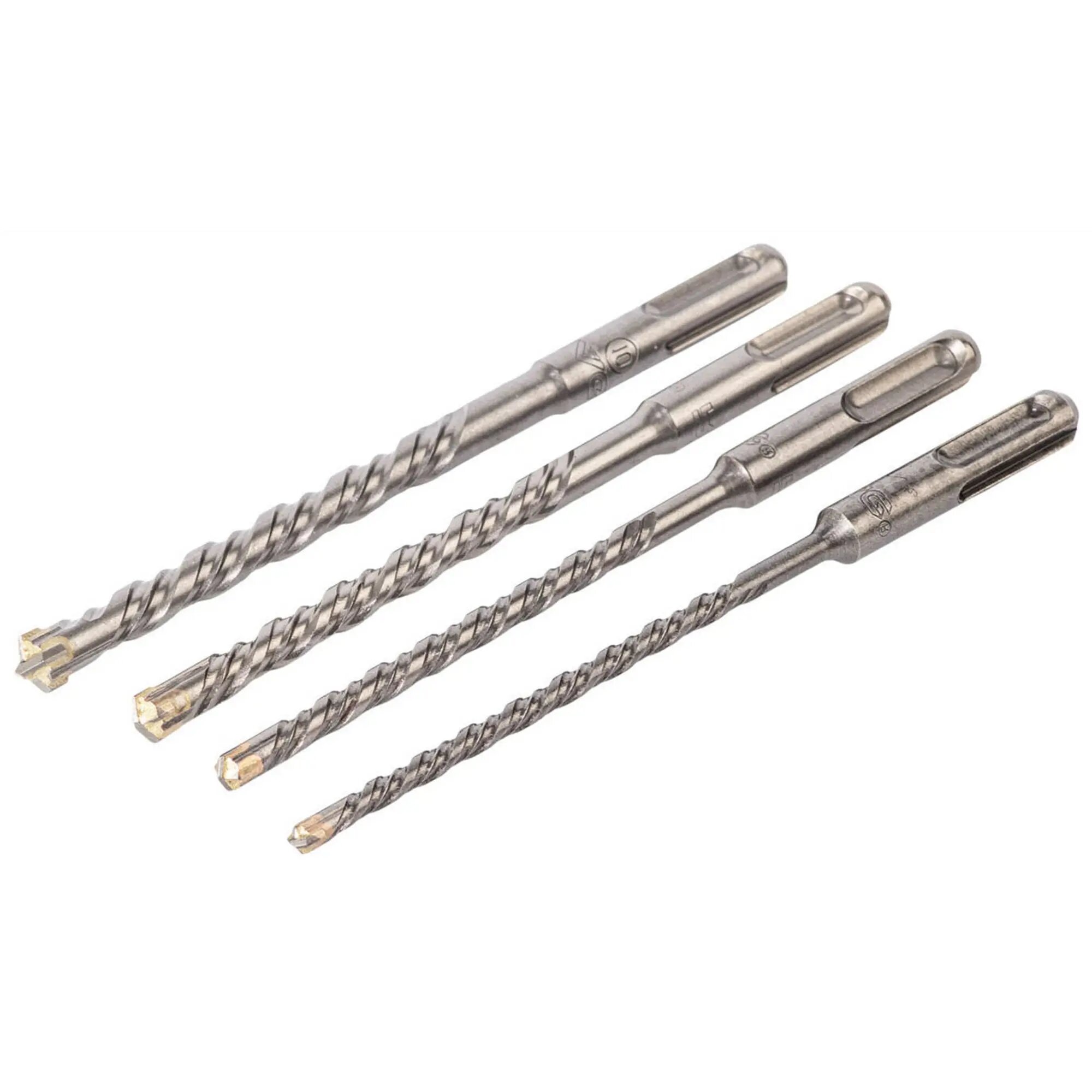 Rage Quadro-X SDS-plus набор буров по бетону №2, 4 шт для сверления бетона и камня