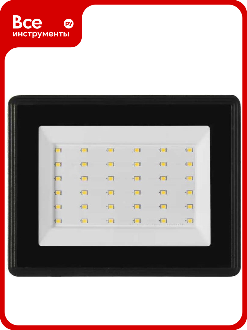 Светодиодный, IEK, прожектор IEK СДО 06-50, черный, IP65, 4000K LPDO601-50-40-K02, сделать, уличное