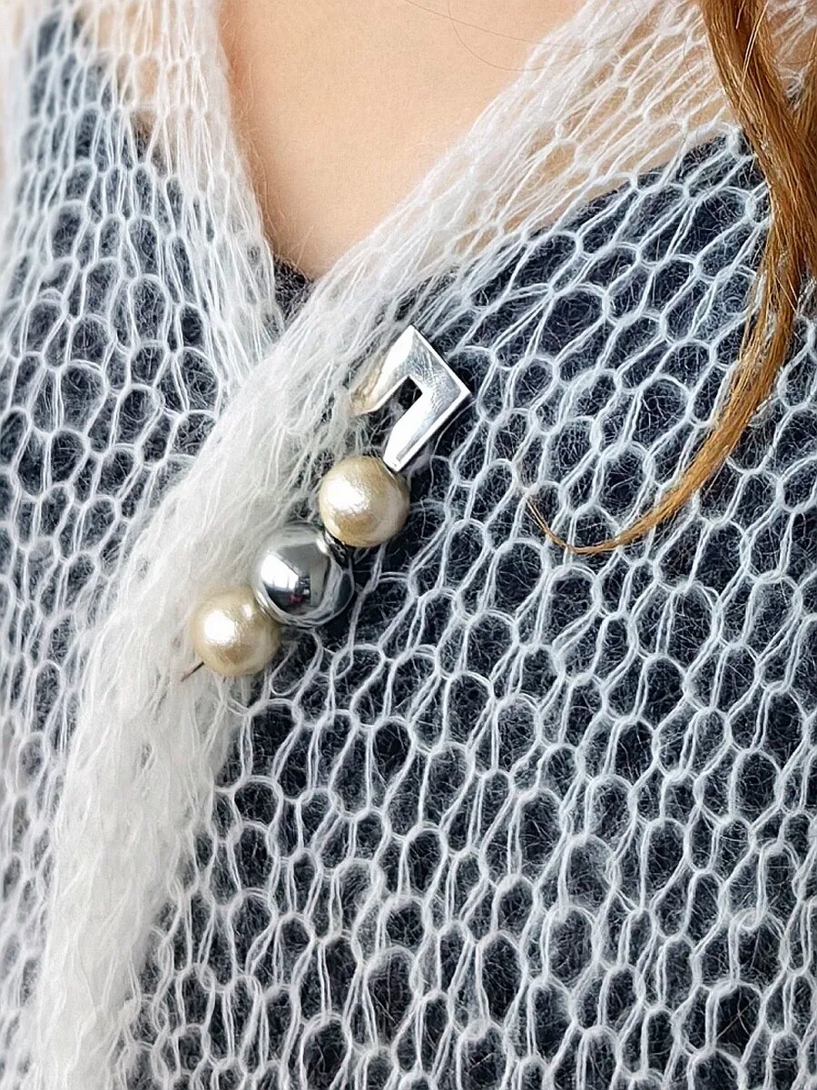 Брошь, муранское стекло, стекло