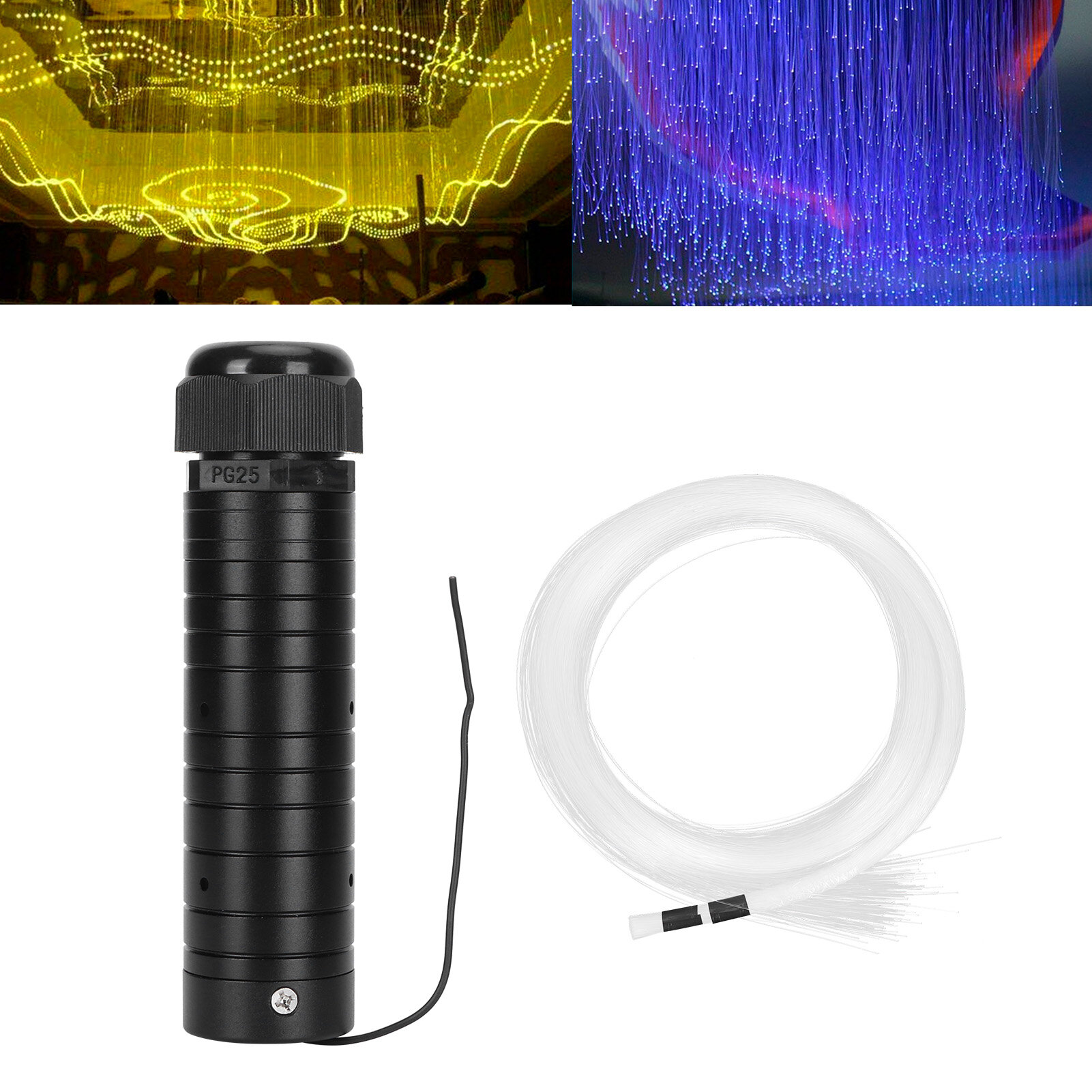 Комплект оптоволоконного освещения 12 В RGBW Светодиодное потолочное звездное освещение для приложения Bluetooth Музыкальные фестивали для вечеринок