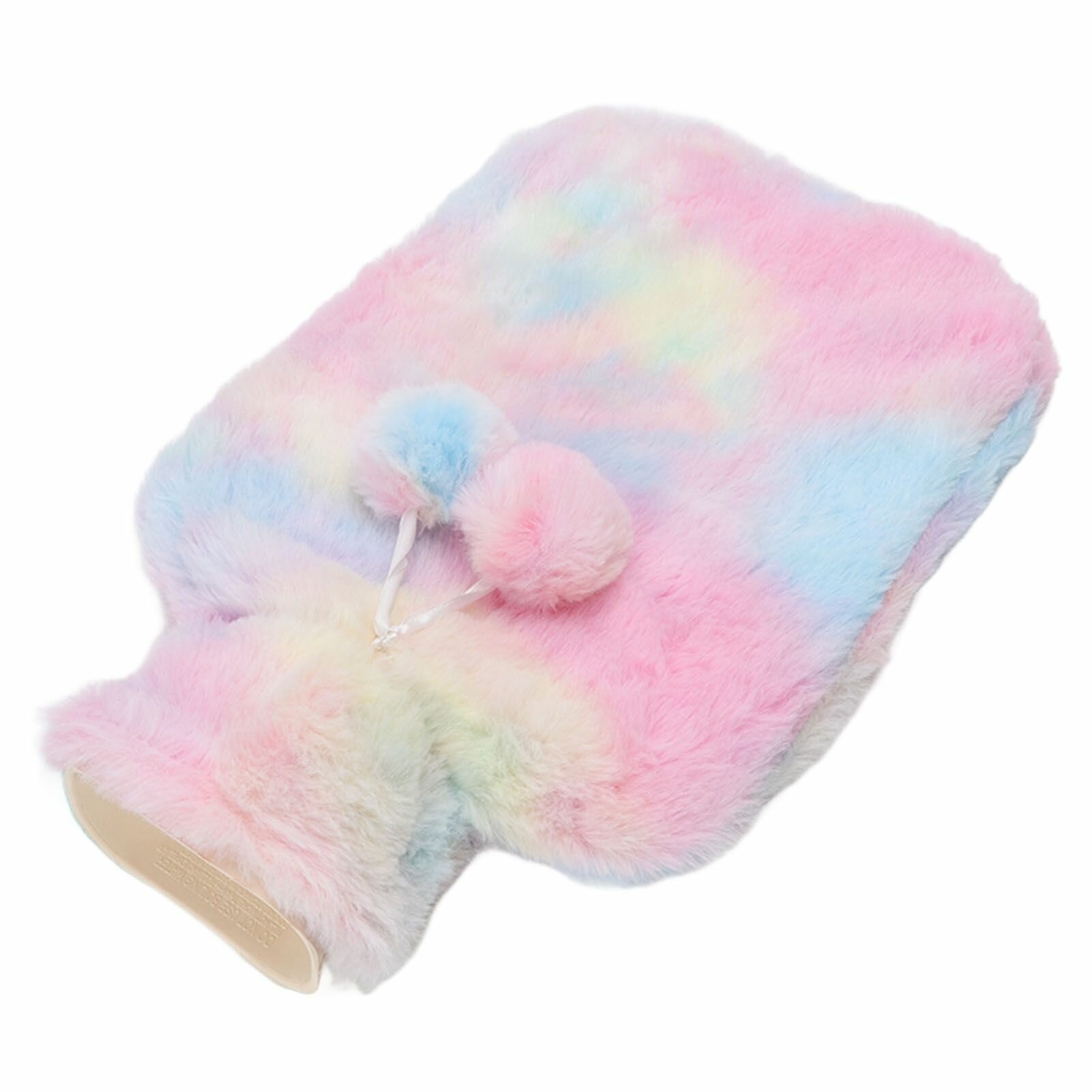 Бутылка с горячей водой, 2000 мл, сумка для горячей воды с плюшевым чехлом для облегчения дискомфорта, цветной красный, синий, фиолетовый