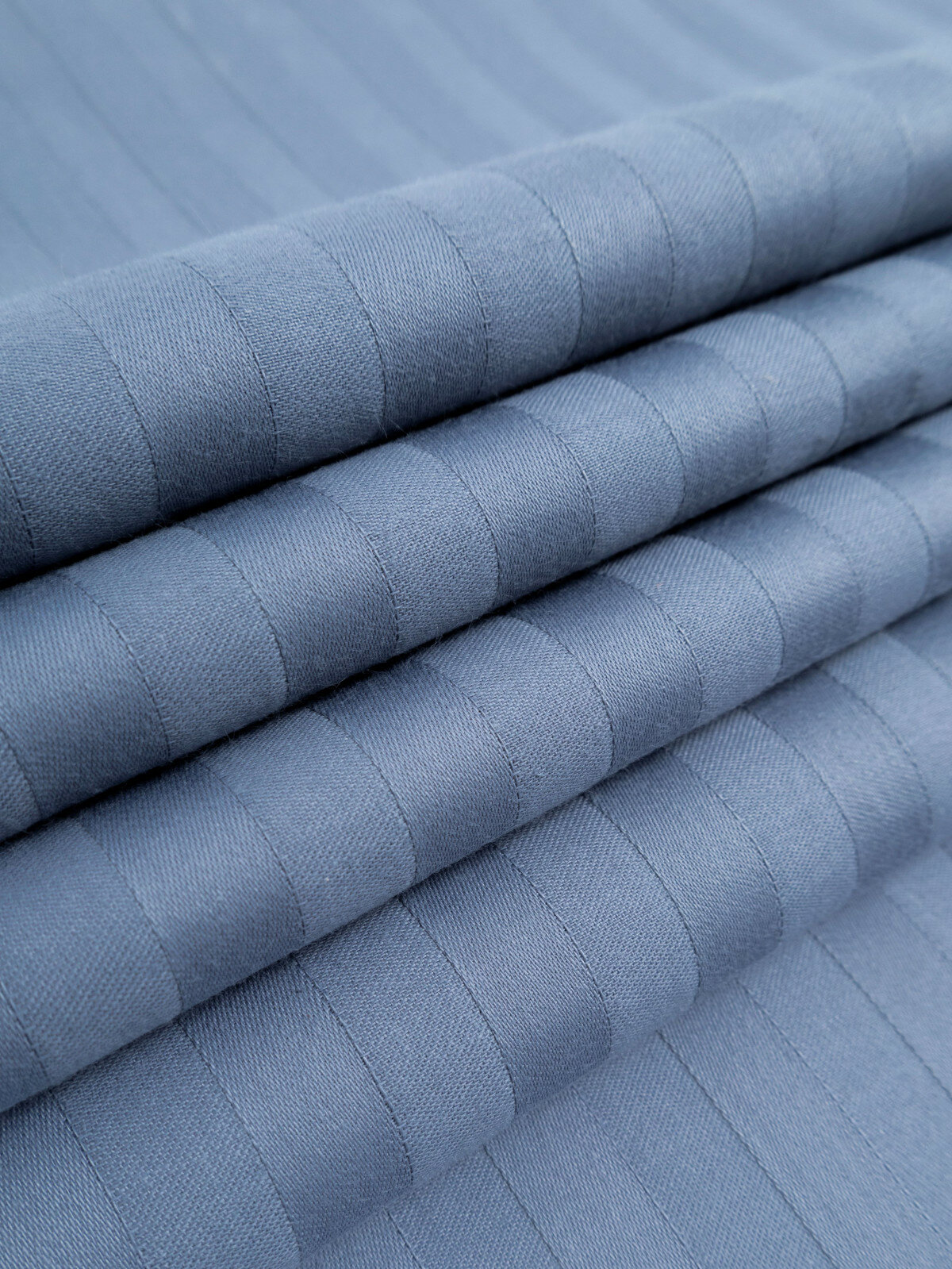 Пододеяльник 2-спальный, сатин-страйп, 100% хлопок, (Деним)