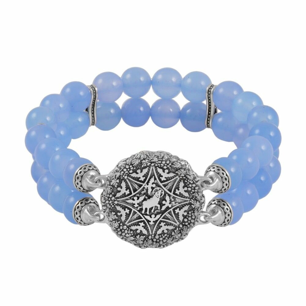 Браслет, серебро, 925 проба, чернение