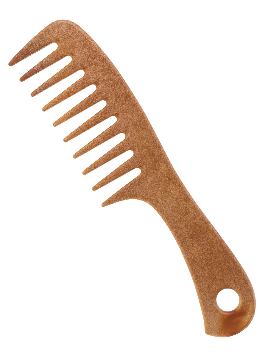 Расчёска Eurostil, профессиональная, с ручкой, скелетная, коричневая, 28 г