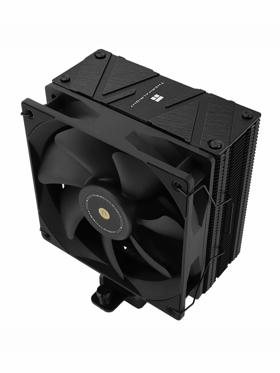 Черный кулер для процессора Thermalright Assassin Spirit 120 EVO без подсветки 4 тепловые трубки для LGA1851 1700 115X 1200 AM4 AM5