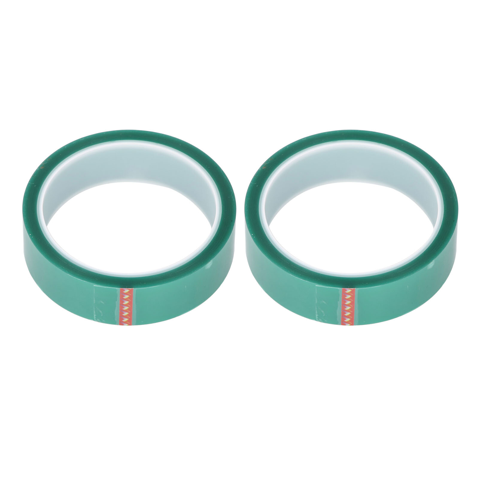 2 шт. высокотемпературной ПЭТ-ленты толщиной 0,06 мм, шириной 25 мм, длиной 33 метра, зеленая изоляционная лента