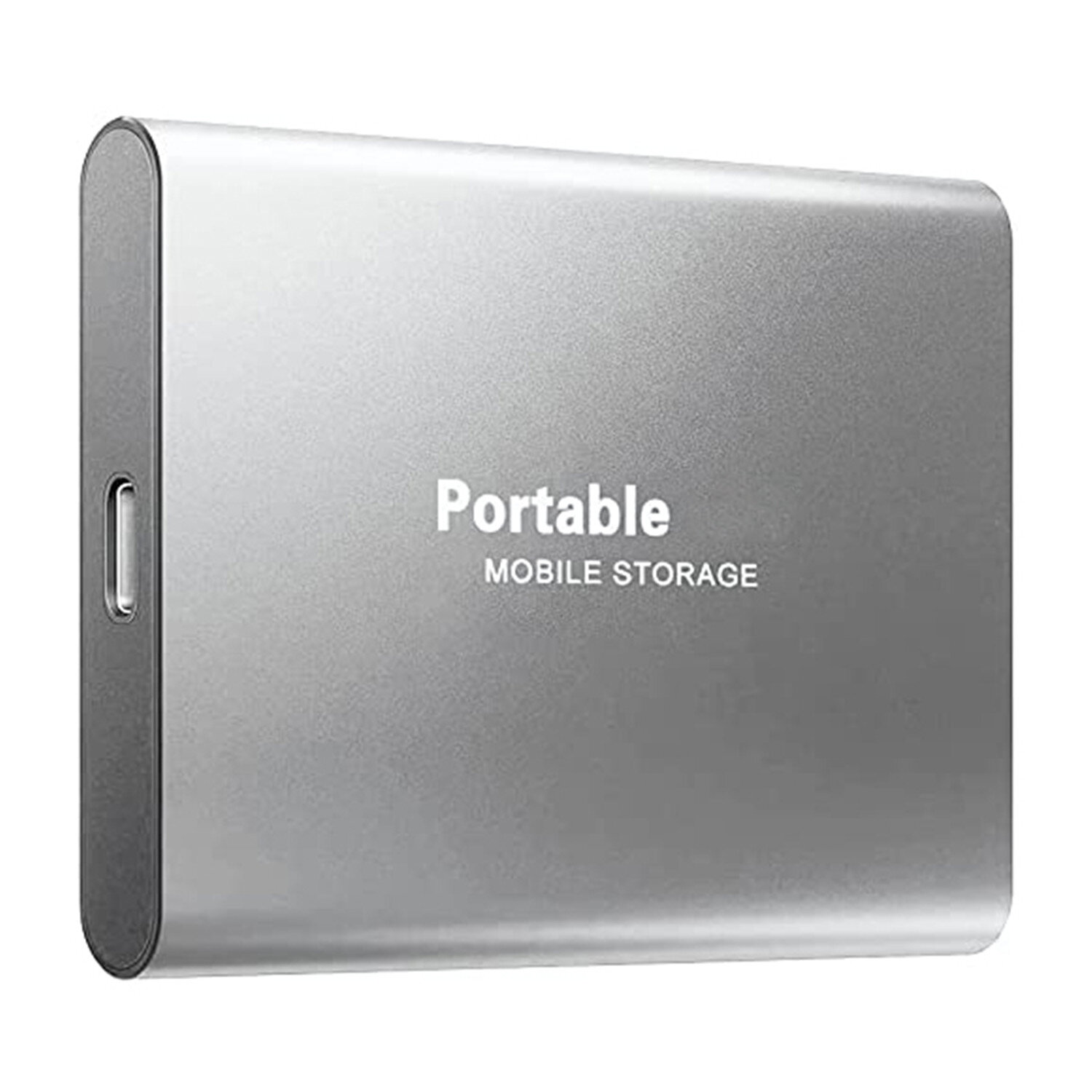 Внешний твердотельный накопитель 14TB USB3.1 Type-C портативный для ПК, ноутбука, Mac (128G 14T высокая скорость передачи, серебристый)