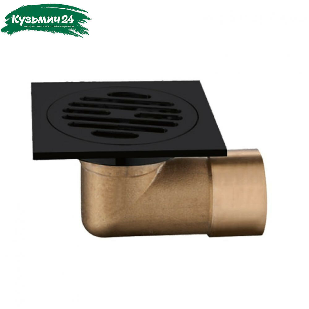 Трап душевой Gappo G81053-6, 100х100 мм, черный
