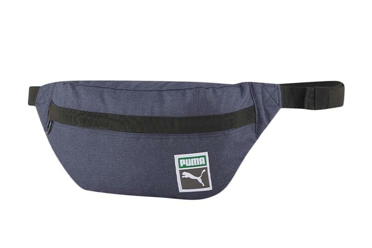 Сумка PUMA тканевая поясная сумка унисекс твидовая синяя