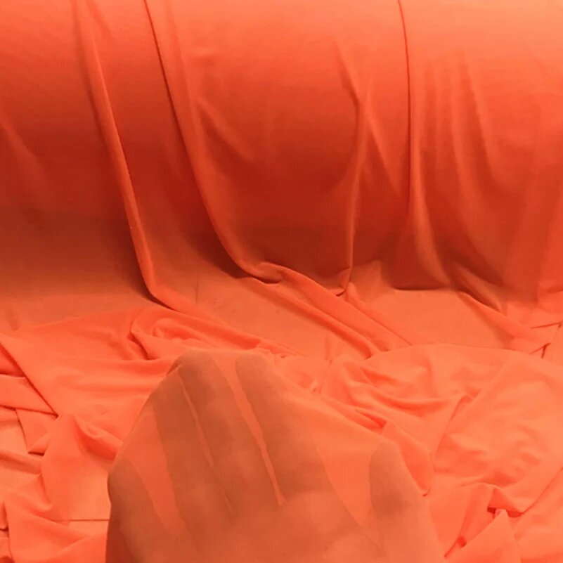 Fabcdiy сетчатая ткань нейлон спандекс черная белая Оранжевый, 21 Orange