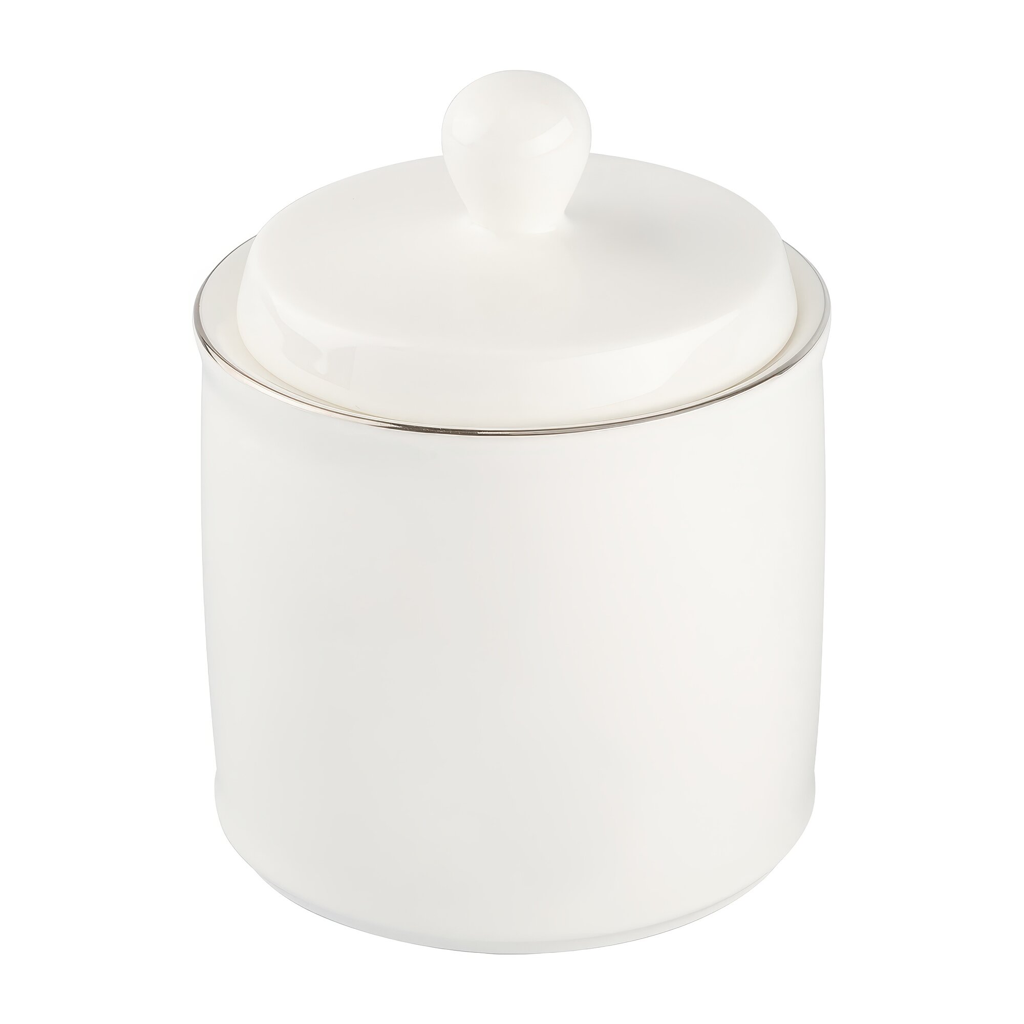 Сахарница Gipfel Platinum 51541, 8х11 см, костяной фарфор, белый