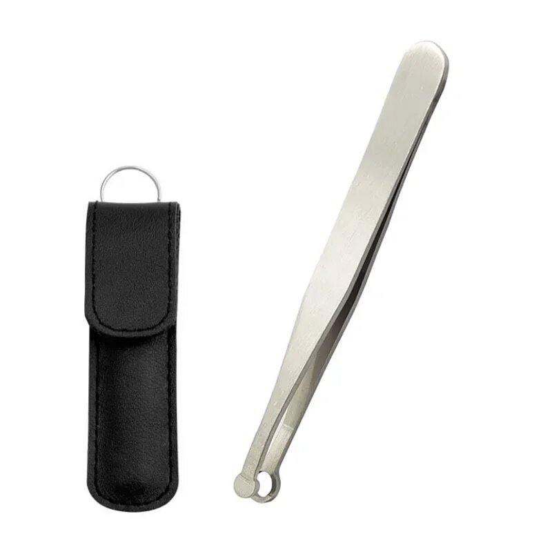 Пинцет из нержавеющей стали C614-silver с чехлом