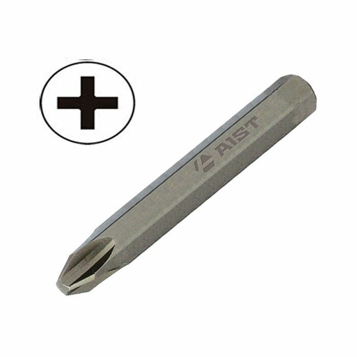 Бита крестовая (phillips) PH4 5/16"(8мм) длинная 75мм AIST 1227504P