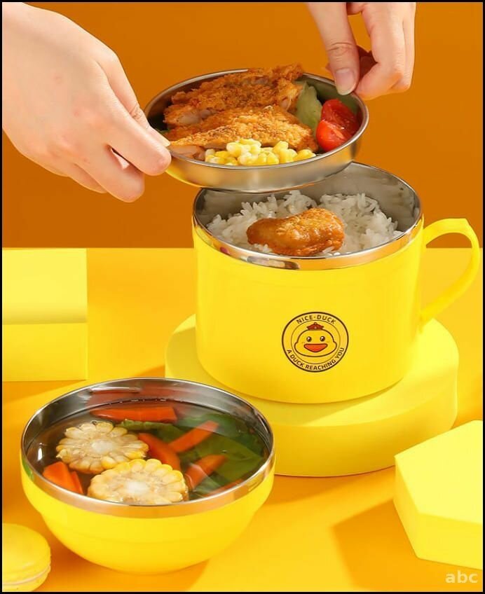 Миска 1700 мл горчичный, белый, 1 шт