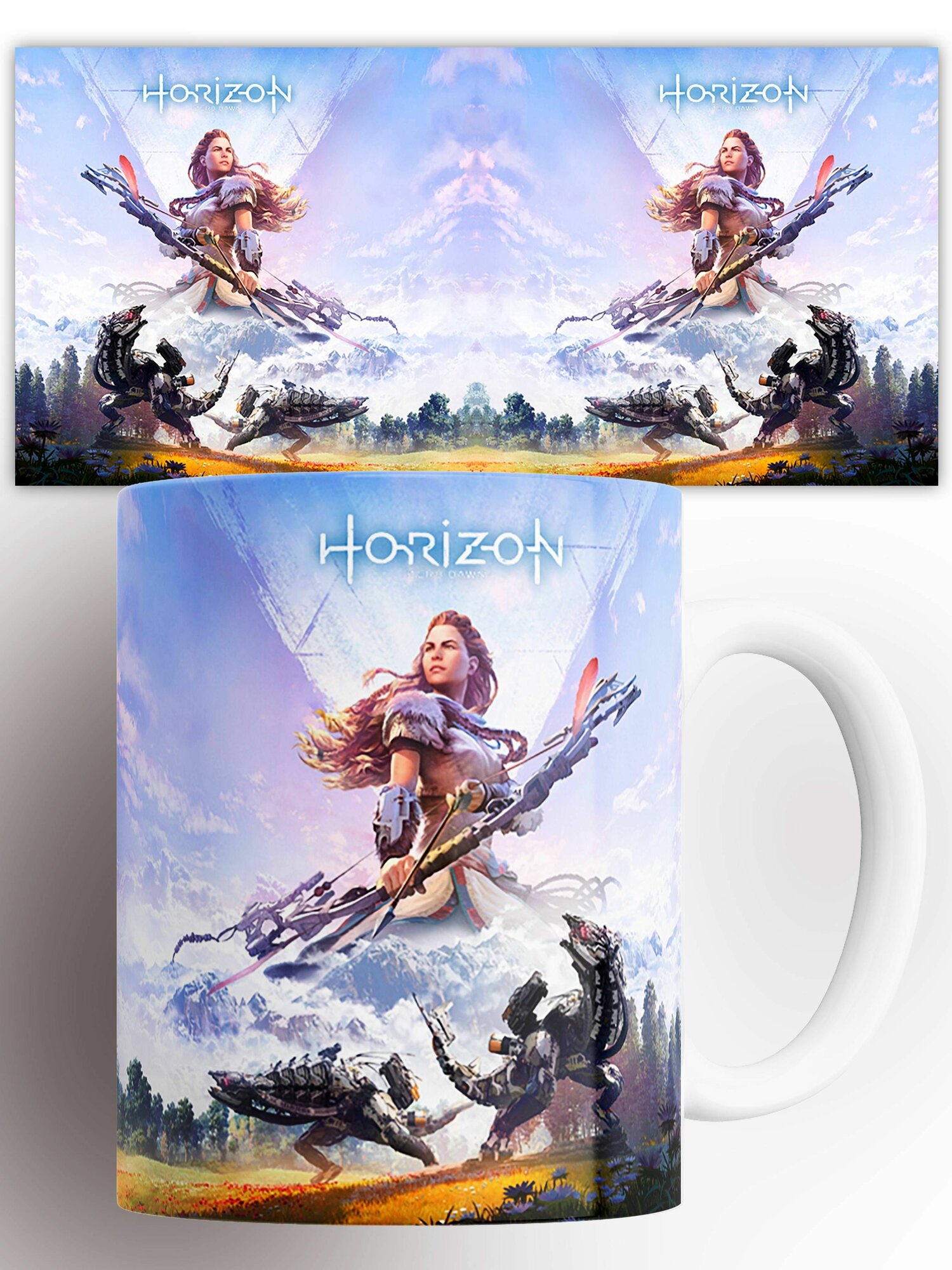 Кружка Хорайзон Элой Horizon Zero Dawn Горизонт нулевой рассвет 330 мл