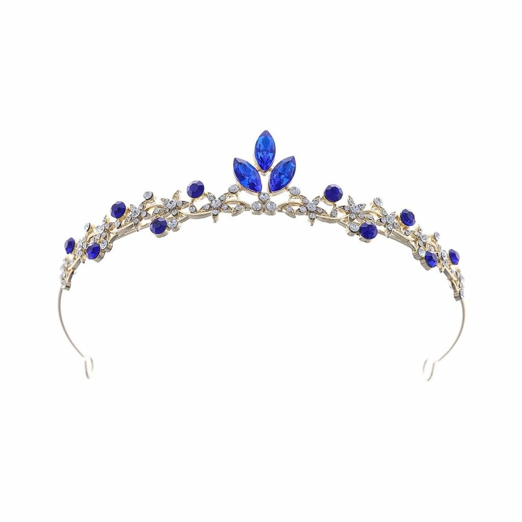 Хрустальная детская корона Принцессы-Темно-синий