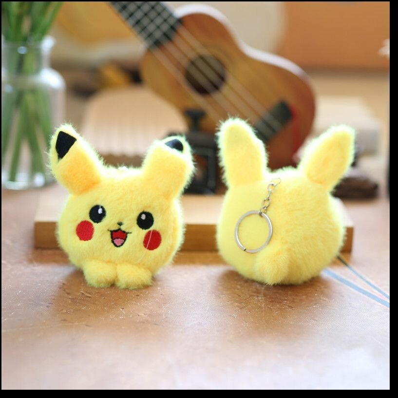 Милый брелок-плюшевая игрушка Пикачу из ультра-мягкого короткого плюша