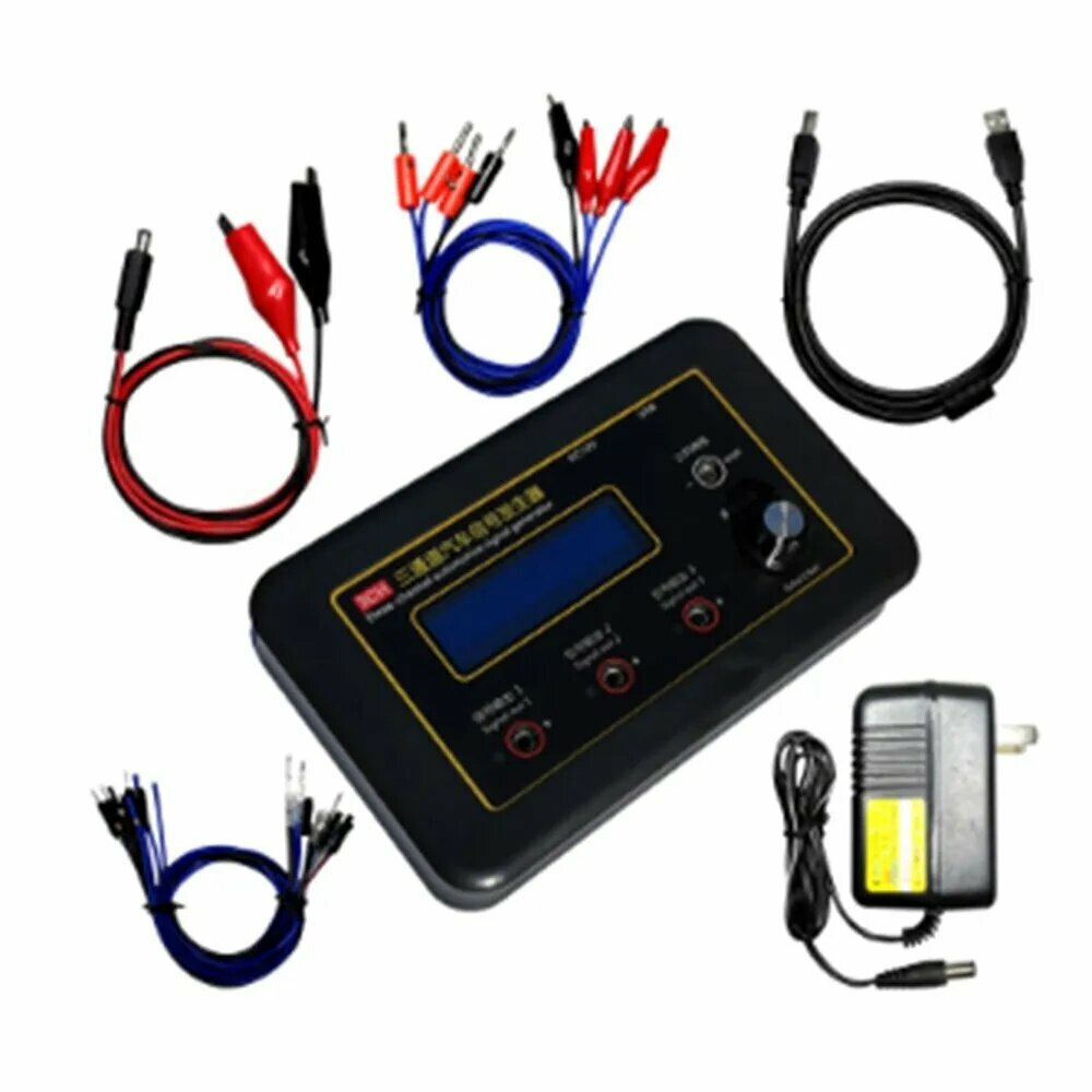 AM-3CH Трехканальный автомобильный генератор сигналов, имитатор датчика коленчатого вала, автомобильный компьютерный блок управления, тестер с вилкой США