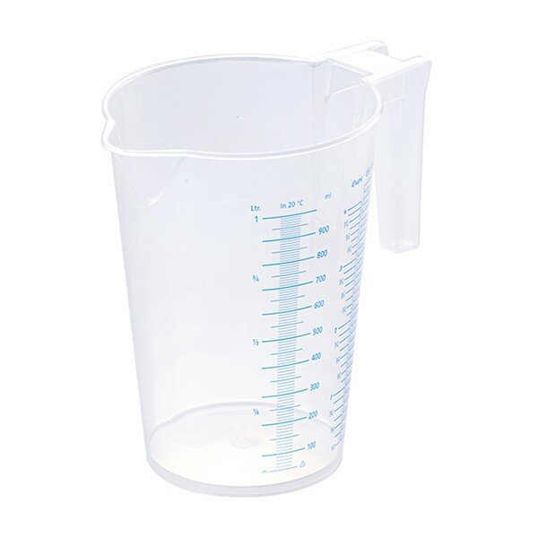 Стакан мерный с ручкой, пластик, 1 л, прозрачный, 1 шт. (Martellato)