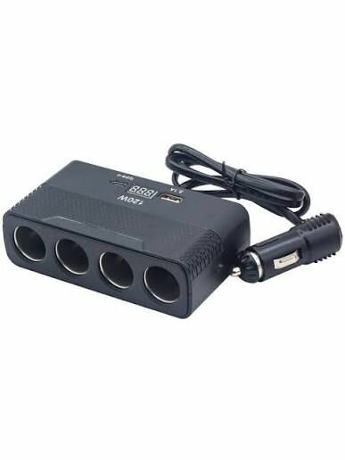 Разветвитель прикуривателя Olesson 2014 (120W, 4 АЗУ+ 1 USB+1 Type-C)