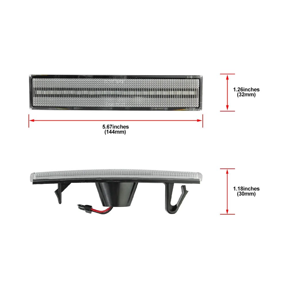 Для Toyota Supra MK3 A70 Toyota Celica MK4 T160 светодиодные боковые габаритные огни Clear Lens