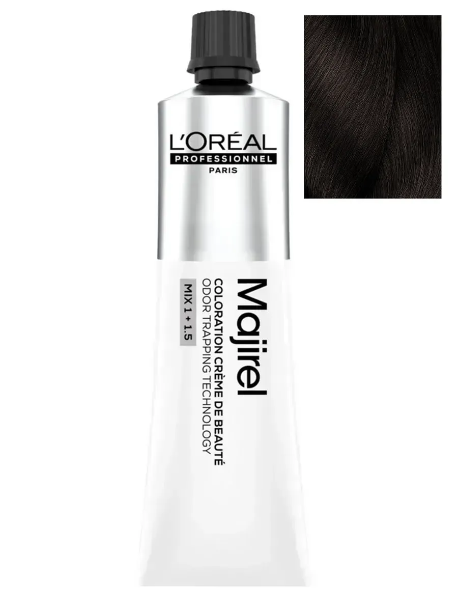Краска для волос L'Oreal Professionnel Majirel [OTT] с технологией улавливания запаха, 4.15